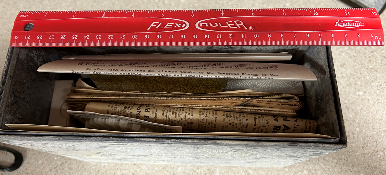 Memorial Health Blog | Time Capsule Discovered in Cornerstone at ...